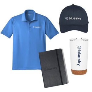 Blue Sky swag, corporate gifts for stronger teams, happier clients